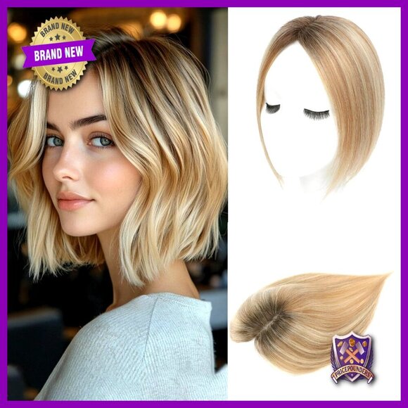Accessories | Human Hair Topper Swiss Base 36 Coverage No Bangs ...